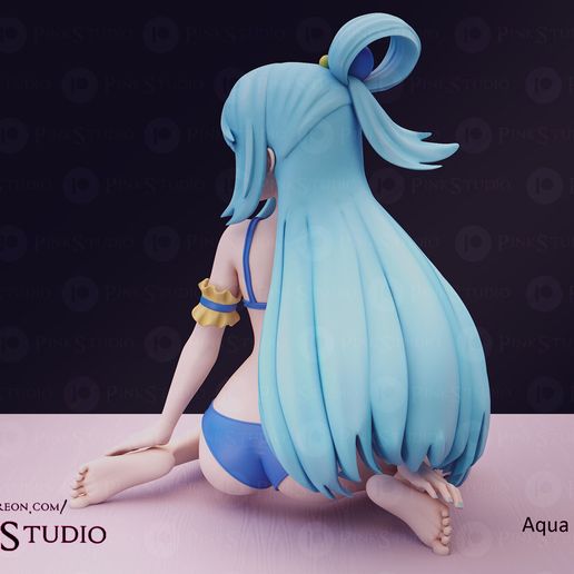 💬 Konosuba - Aqua・ 3D File for ・Cults