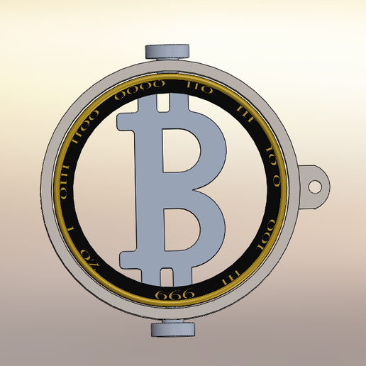 Free STL file Bitcoin keychain 🗝️ ・3D printer design to download・Cults