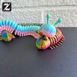 🗿 Articulated Flexi Millipede・ STL File for 3D printing・Cults