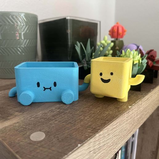 🎨 Happy Plants・Free STL File for 3D printing・Cults