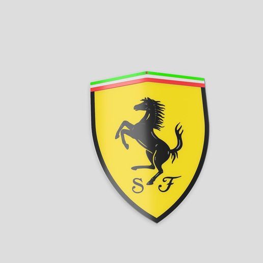 🗝️ FERRARI LOGO KEYCHAIN・Free STL File for ・Cults