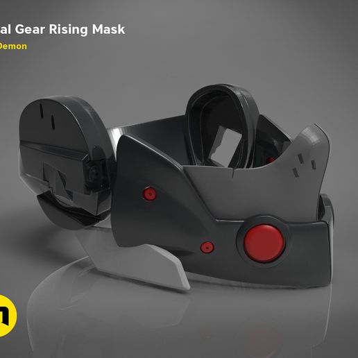 ⚙️ Gear Metal Rising Mask・ OBJ File for ・Cults