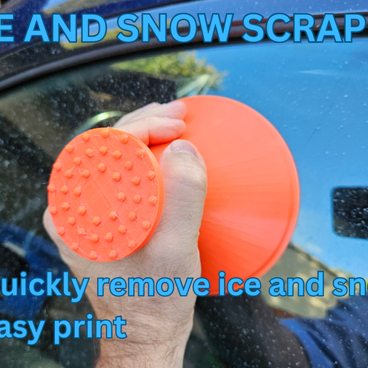 🧊 ICE AND SNOW SCRAPER・ STL File for 3D printing・Cults
