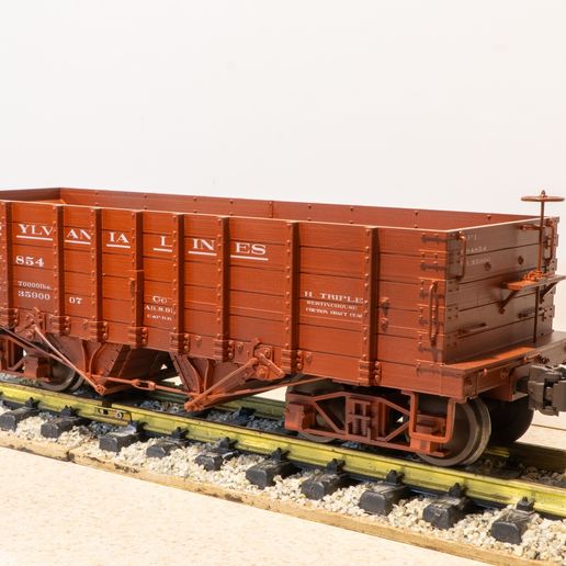 🪵 PRR GG wooden hopper - G Scale・ STL File for 3D printing・Cults