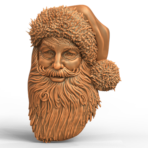 3D file 3D Model STL File for CNC Router Laser & 3D Printer 3914 Santa ...