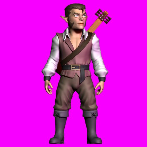 🗿 Vox Machina_Scanlan Shorthalt・ STL File for 3D printing・Cults