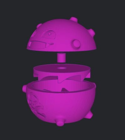 🐉 KOFFING POKEMON GRINDER CHOPPER・ STL File for 3D printing・Cults