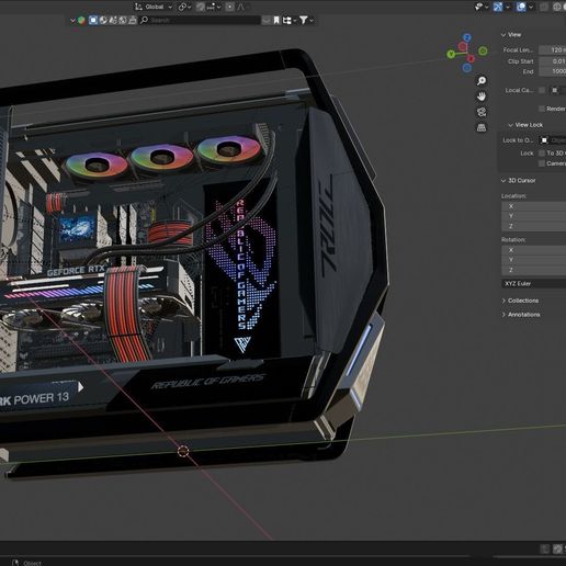 🌆 ROG Hyperion 3D model・ 3D File for 3D printing・Cults