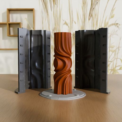 🕯️ Candle Silicone Mold - Whispers of the Wind・Free STL File for 3D ...