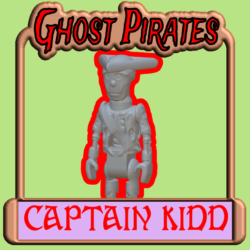 Archivo 3D gratis Capitán Kidd 🎨 ・Diseño por impresión en 3D para ...