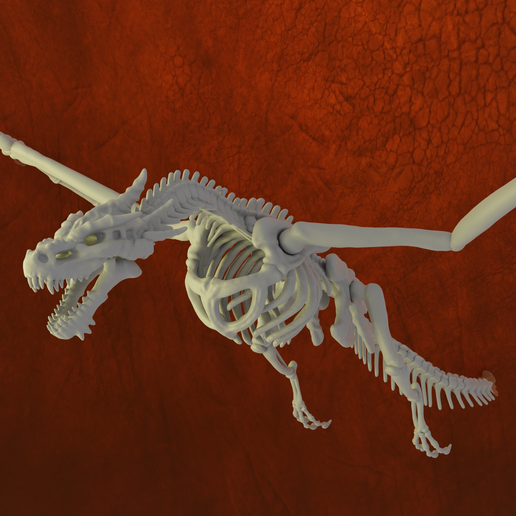 incomplete dragon skeleton