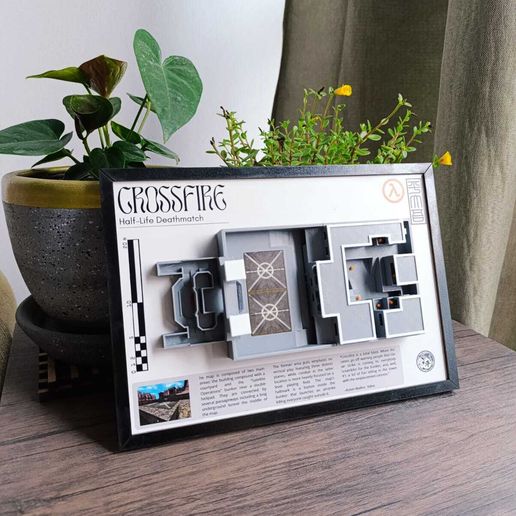 🗺️ Half-Life multiplayer Crossfire Map・ STL File for 3D printing and ...