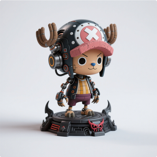 🤖 Robot Sculpture Mech Sculpture One piece Tony Tony Chopper・ STL Datei ...