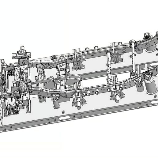 🚗 Car Chassis Frame Welding Jig & Fixture Design 3D CAD Model ...