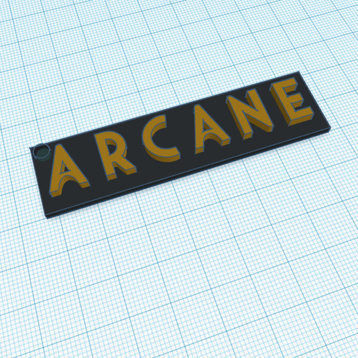 Free STL file ARCANE FREE LOGO KEYCHAIN 🆓 ・3D printable model to ...