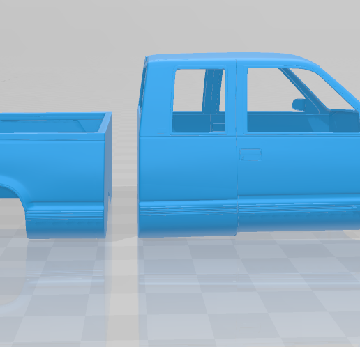 🚙 Chevrolet C1500 Extended Cab 1988 - Body Car STL Model・ 3D File for ...