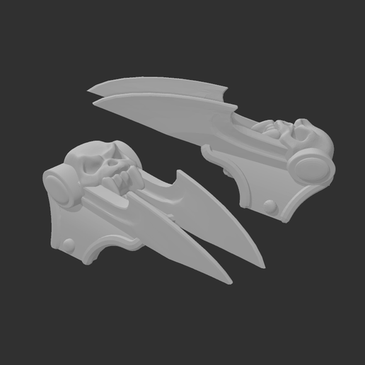🎲 Edge Lord Clawed Vambrace・ STL File for 3D printing・Cults
