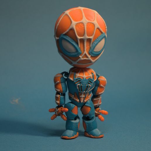 🕷️ flexi spider chibi colorful and magnetic・ STL File for 3D printing・Cults