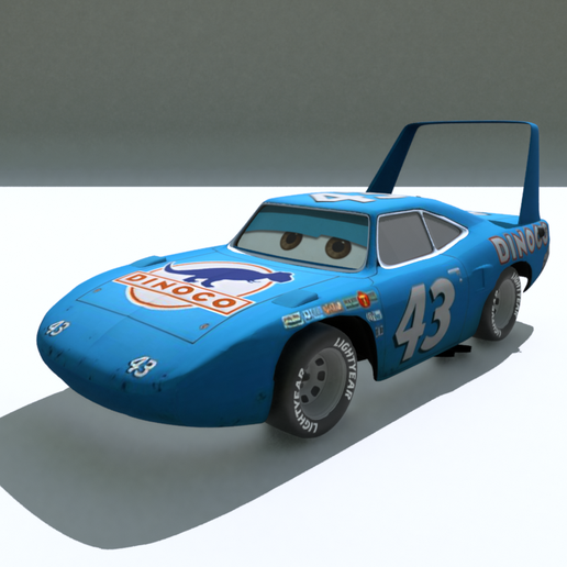 🤴 The King Disney Pixar Cars STL - 1970 Plymouth Superbird Inspired ...