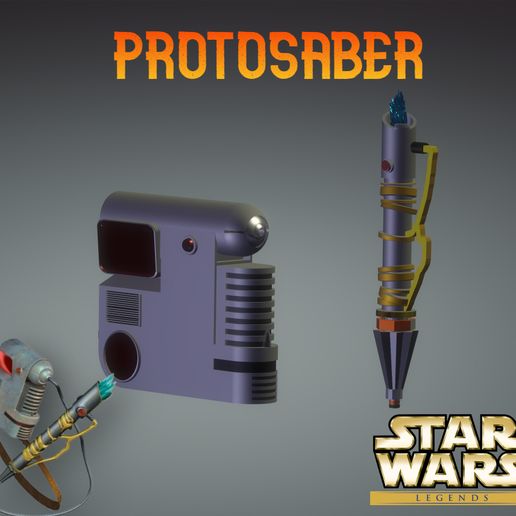 ⭐ Star Wars Protosaber Archaic lightsabers Legends・ STL File for 3D ...