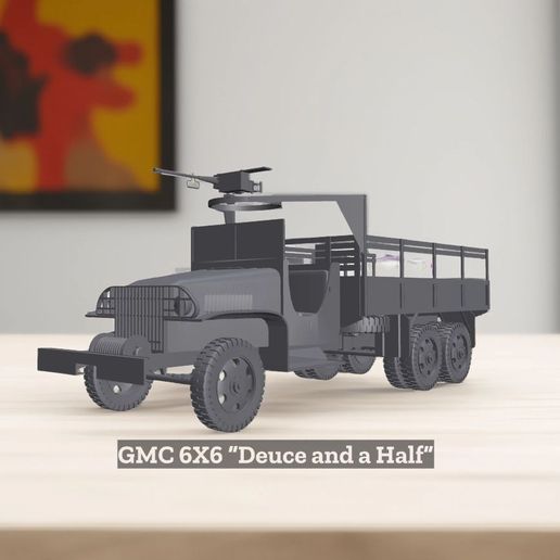 🪖 GMC 6X6 "Deuce and a Half."・ STL File for 3D printing・Cults