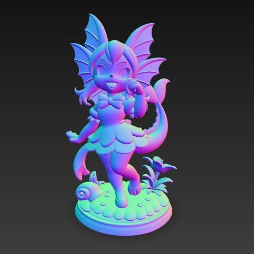 🐉 eevee eevolutions furry pokemon collection set x 9・ STL File for 3D ...