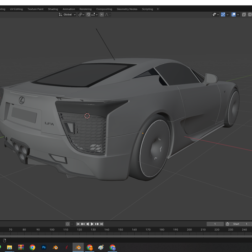 🚗 lexus lfa・ OBJ File for 3D printing・Cults