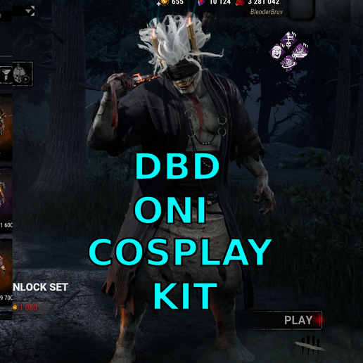 😵 DBD Cosplay Dead By daylight DBD The Oni Blind Revenge Cosmetic ...
