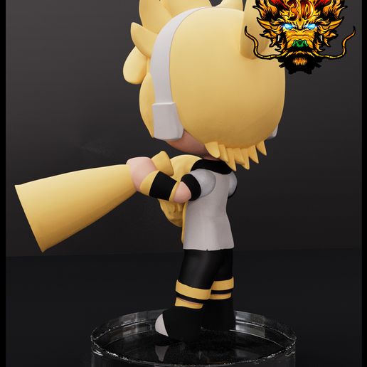 STL file Len Kagamine Chibi 👾 ・3D print object to download・Cults
