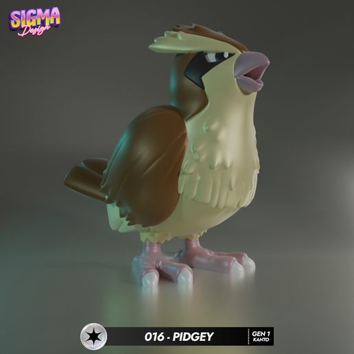 🐉 Pack - Pidgey Pidgeotto Pidgeot Pidgeot Mega Pidgeot・ 3D File for 3D ...