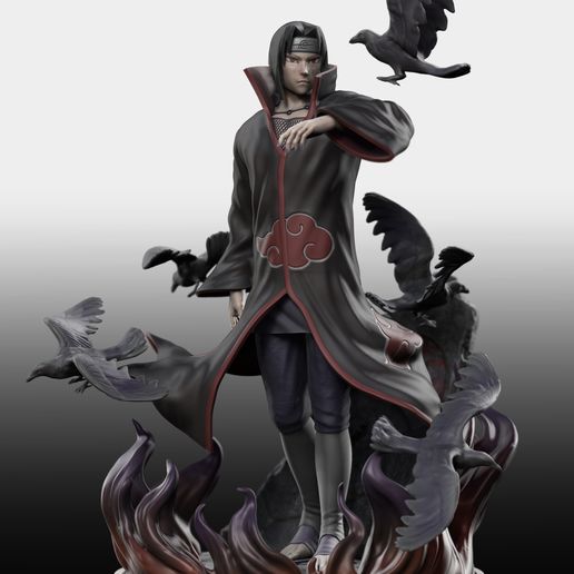👾 Itachi statue・ STL File for 3D printing・Cults