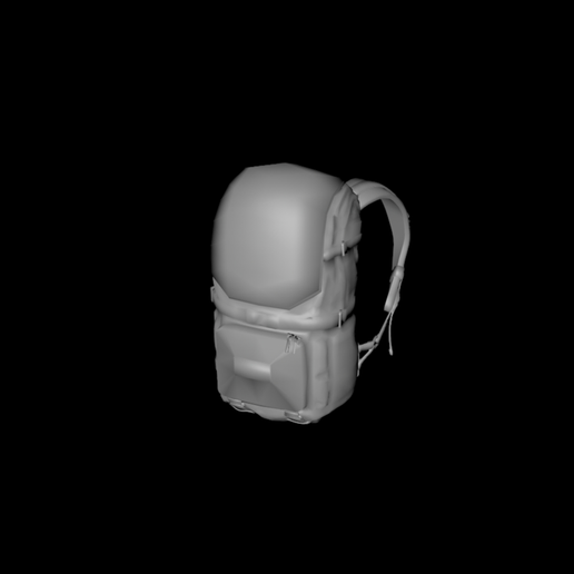 🥾 3D digital model of field hiking backpack・ OBJ File for 3D printing・Cults