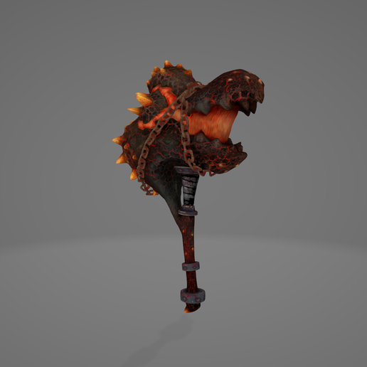👹 MONSTER HUNTER WORLD SAVAGE DEVILJHO HAMMER・ STL File for 3D printing ...
