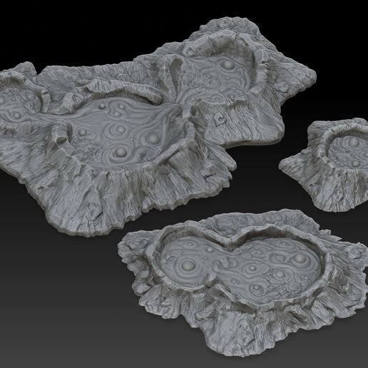 🎱 Lava Scatter Terrain・ 3D File for 3D printing・Cults