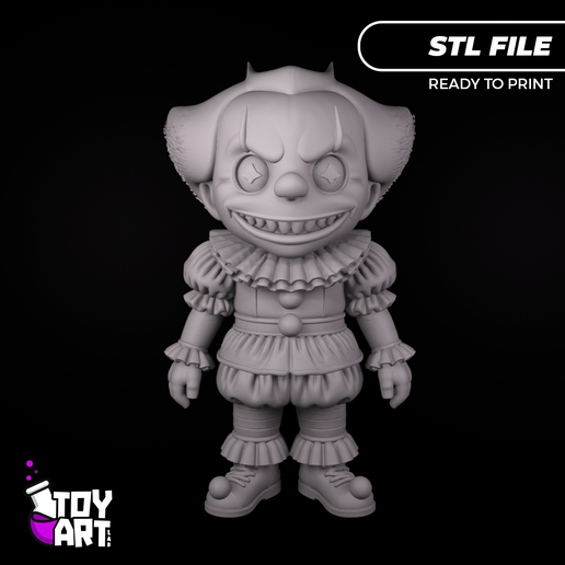 🤡 Chibi IT (Pennywise) - Horror Clown STL File (Ready to Print)・ STL ...