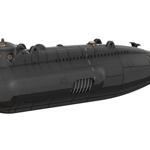 ⛵ Triton II Russian Midget Submarine・ STL File for 3D printing・Cults