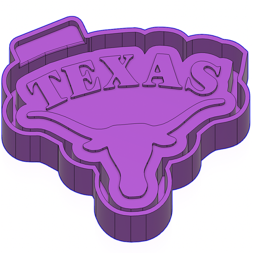 🪔 Texas Longhorns Logo Freshie STL Mold Housing・ STL File for ・Cults