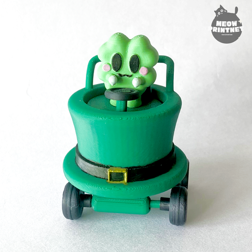 ☘️ Clover racing car・Free 3MF File for 3D printing・Cults