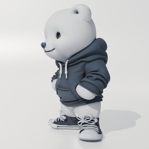 🐻 Bear in sportswear・ STL File for 3D printing・Cults
