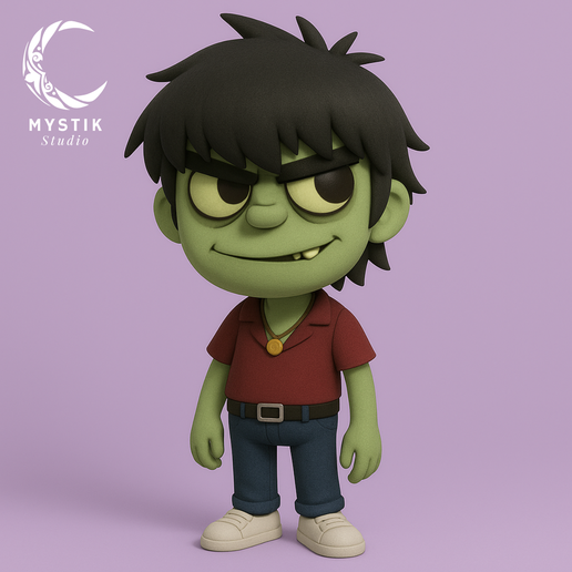 👾 Murdoc Gorillaz Chibi Cartoon 3D – Collectible Bassist・ STL File for ...