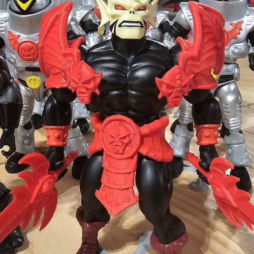 🦸 Horde winged shoulder armor and belt (motu compatible)・3D Print・Cults