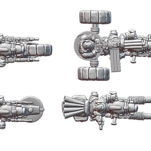 🛰 Space Dwarf bikes・ STL File for 3D printing・Cults