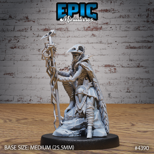 3D file Raven Wizard Female Sitting ‧ DnD Miniature ‧ Tabletop ...