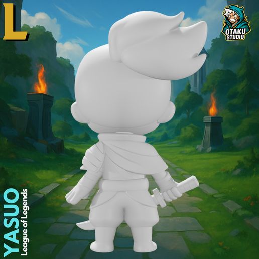 🎨 Chibi Yasuo - League of Legends Fan Art Modelo 3D・Archivo STL para ...