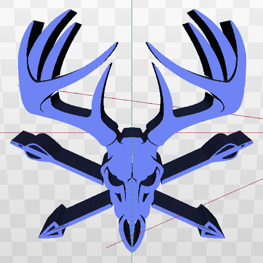 🏹 Bow Hunter Emblem Symbol Hunting 3・ STL File for ・Cults