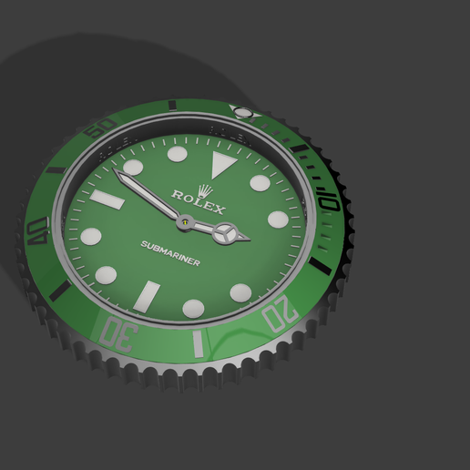 ⌚ ROLEX WATCH WALL CLOCK LUXURY HOME DECOR・ STL File for 3D printing・Cults
