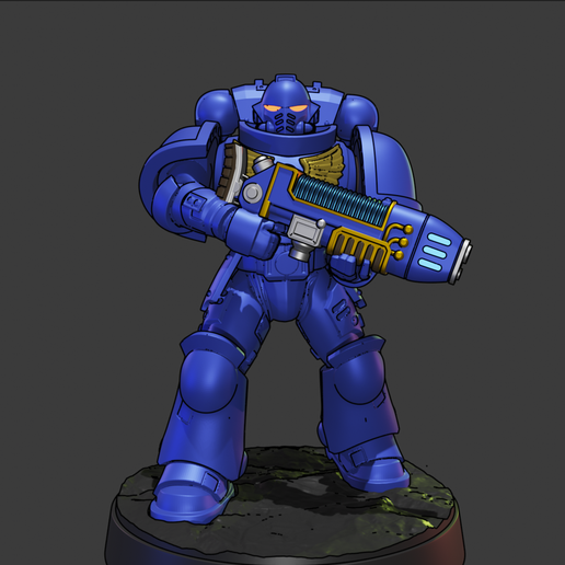 ♟ Primaris Marines with Plazma Rifle Adeptus Astartes・Free STL File for ...