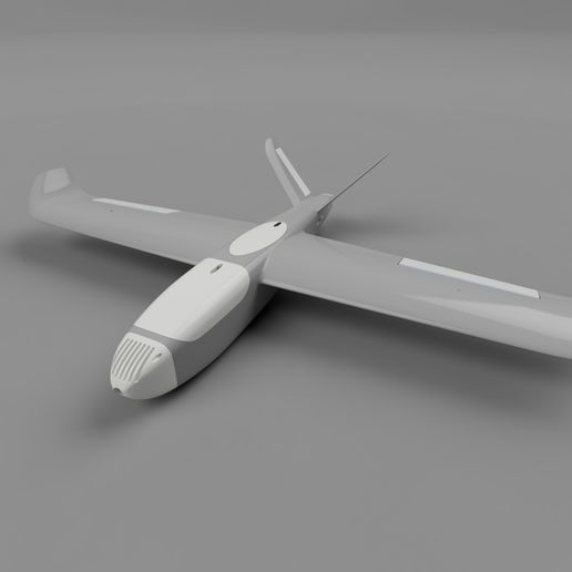 arquivo STEP VT1300-800-2KG V1 VTail Flying wing UAV Drone 🪶 ・modelo ...