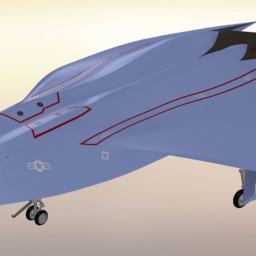 🛩️ 3D data of airplane EDI from movie STEALTH・ STEP File for 3D ...