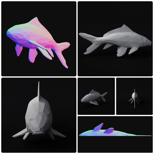 STL file low poly fish 🐠 ・3D print model to download・Cults